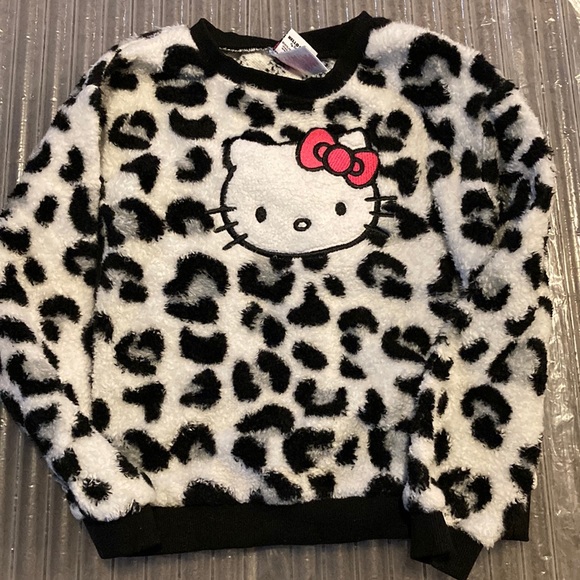 Hello Kitty | Shirts & Tops | Hello Kitty Fuzzy Sweater | Poshmark